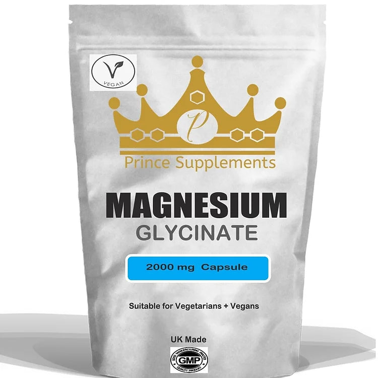 MAGNESIUM GLYCINATE CAPSULES FORMULA 2000mg 4:1 FATIGUE BONE HEALTH,MU ...